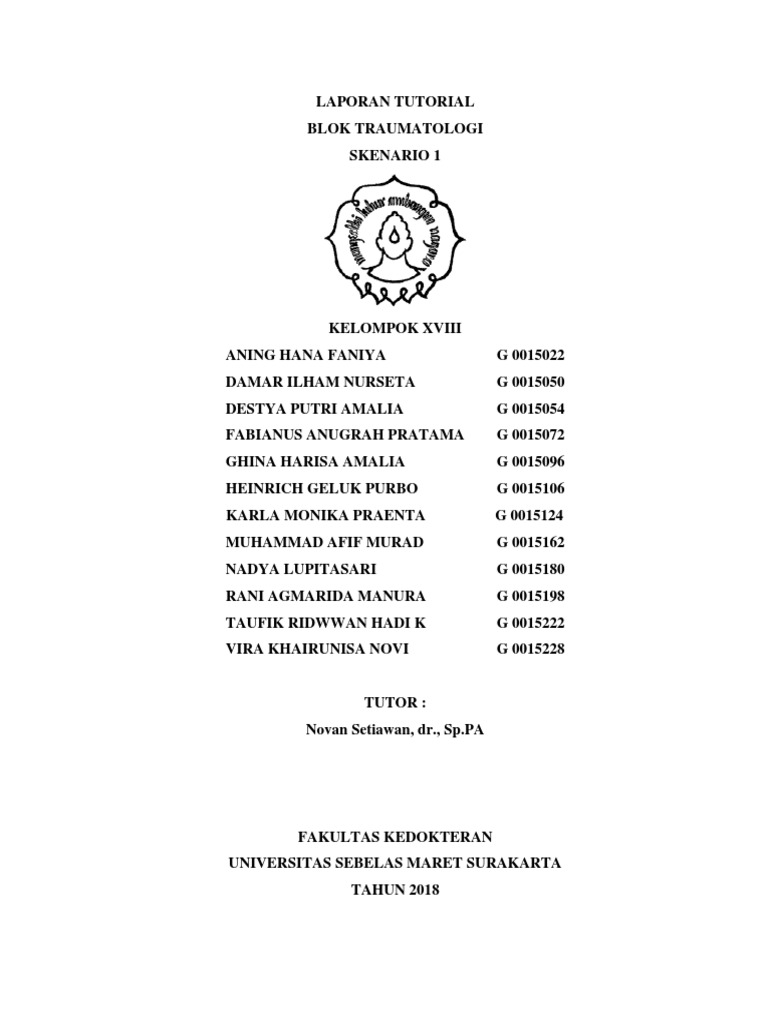 Skenario 1 Blok Traumatologi | PDF