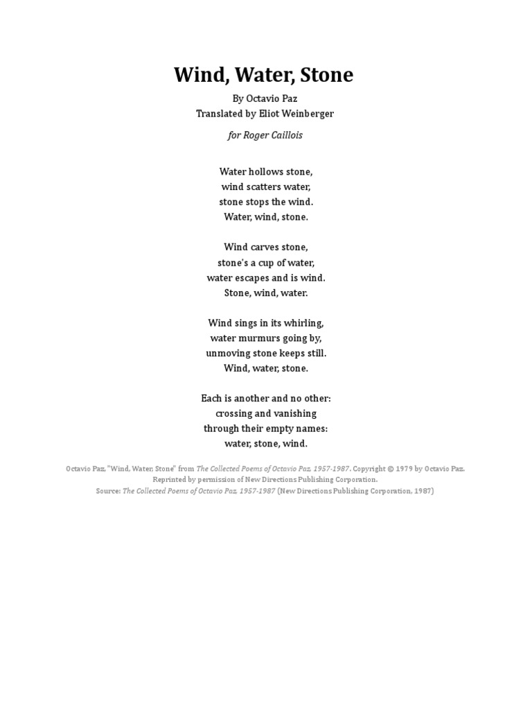 Wind Water Stone | PDF