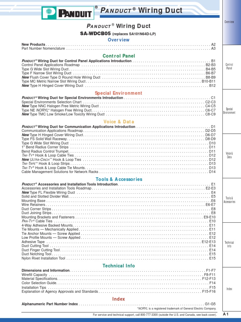 Panduit Wiring Duct | PDF | Electrical Wiring | Duct (Flow)