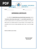 Experience Certificate For A Hotel Manager | PDF
