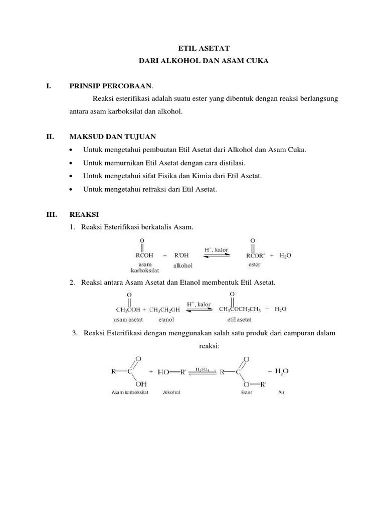 Etil Asetat | PDF