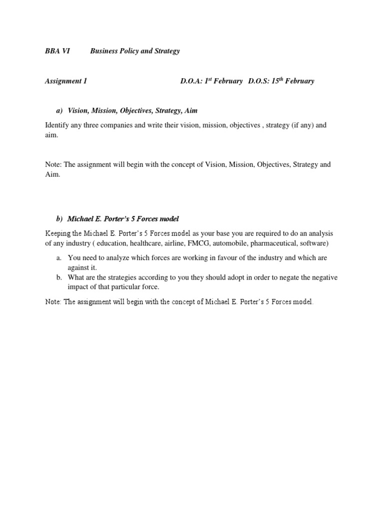 Business Strategy Analysis Assignments | PDF | Business