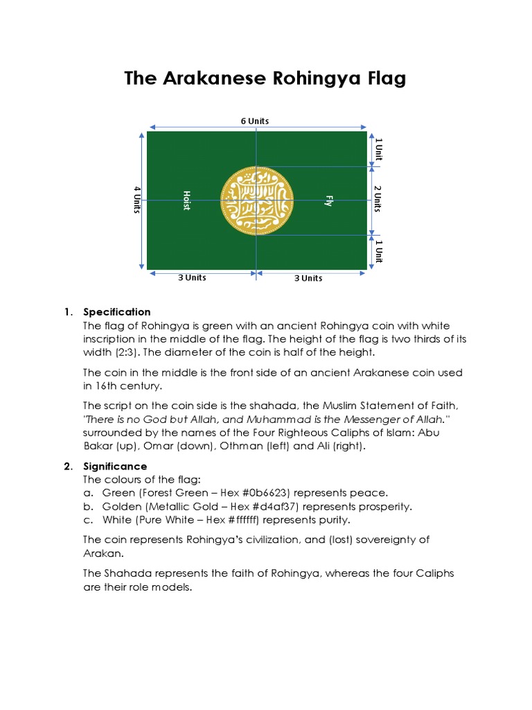 The Arakanese Rohingya Flag | PDF | Flag | Abrahamic Religions