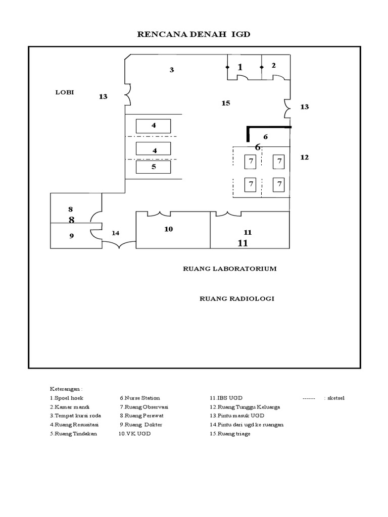 Denah IGD Rumah Sakit 2 Lantai | PDF