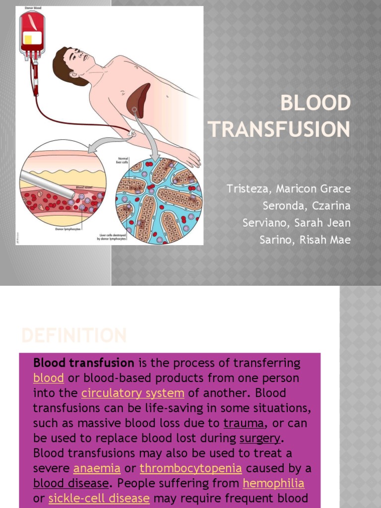 Blood Transfusion Procedures Overview | PDF | Blood Transfusion | Platelet