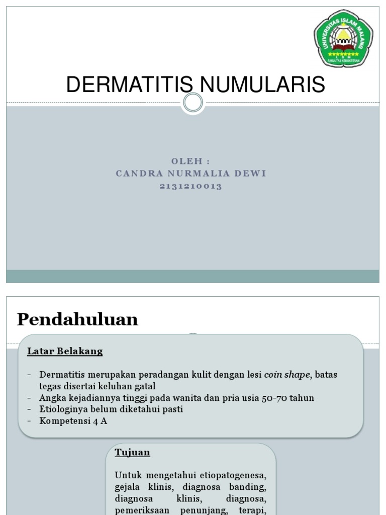 Dermatitis Numularis | PDF