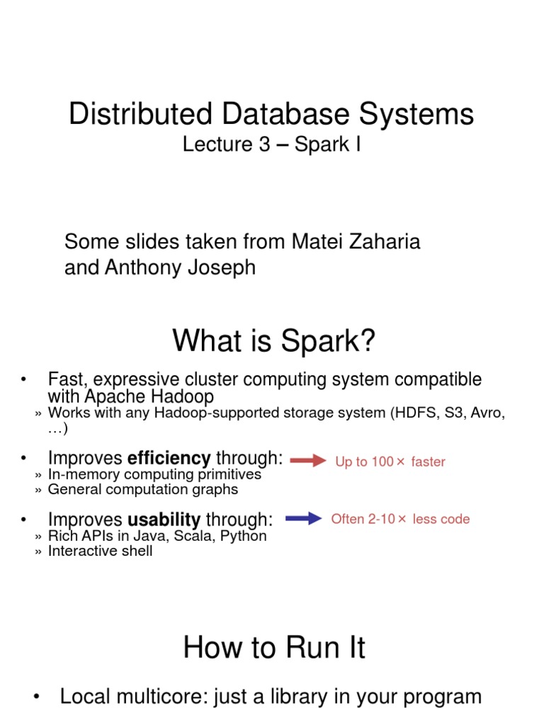 Spark Presentation | PDF | Apache Spark | Apache Hadoop