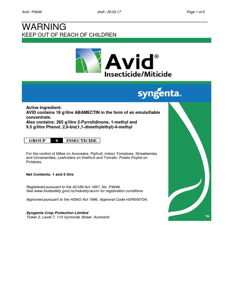 Warning: Keep Out of Reach of Children | PDF | Personal Protective ...