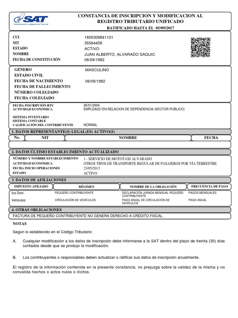 Ejemplo Constancia RTU | PDF | Factura | Gobierno