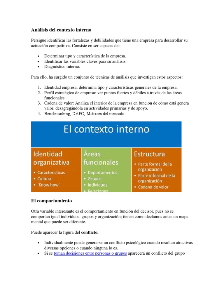 Análisis Del Contexto Interno | PDF