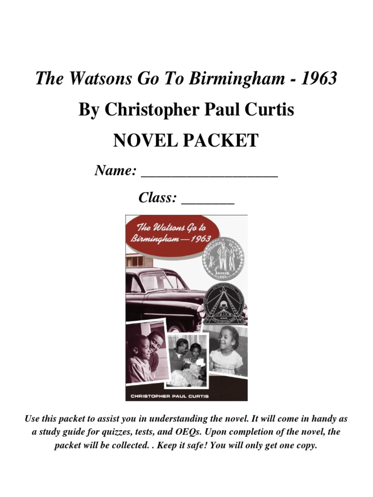 WATSONS Guided Reading Chapter Questions | PDF