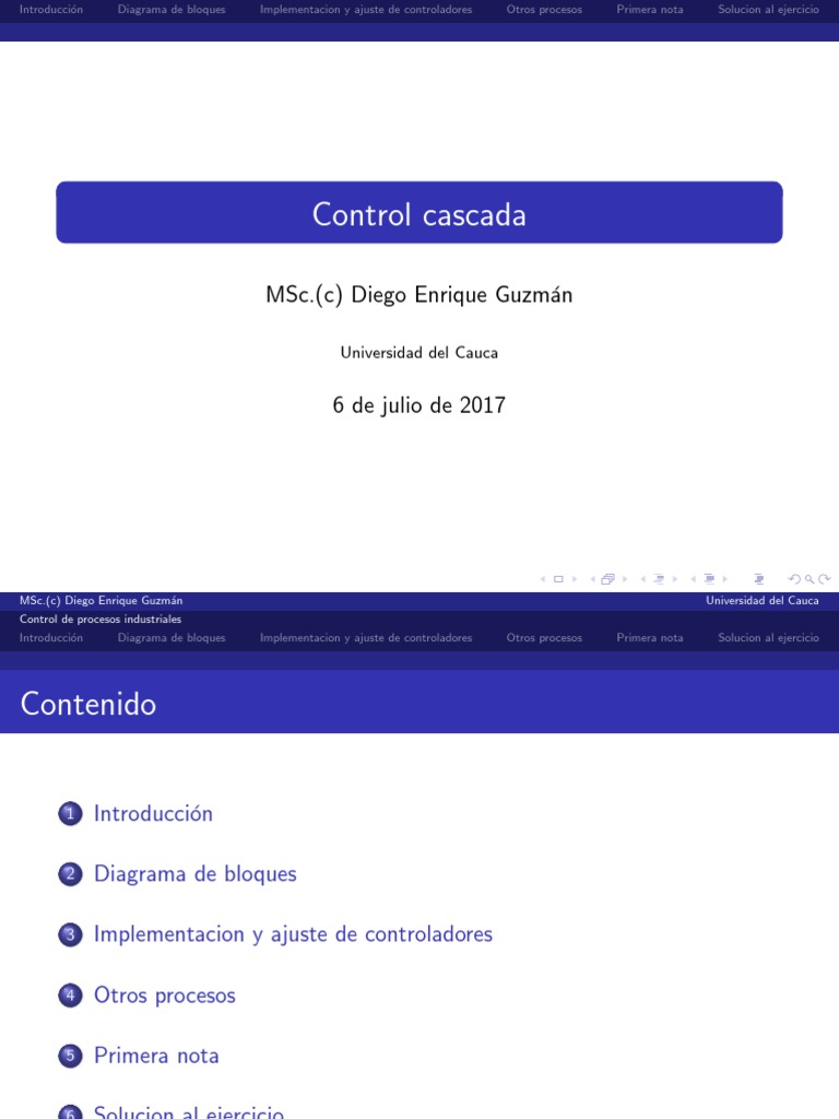 Control de Procesos: Caña Cascada | PDF | Science | Física