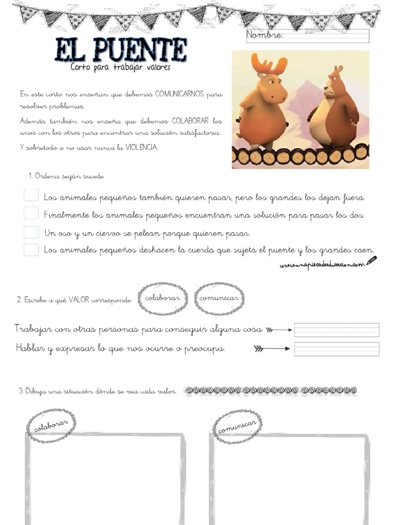 2 El Puente 1 Ficha Corto Pdf Pdf