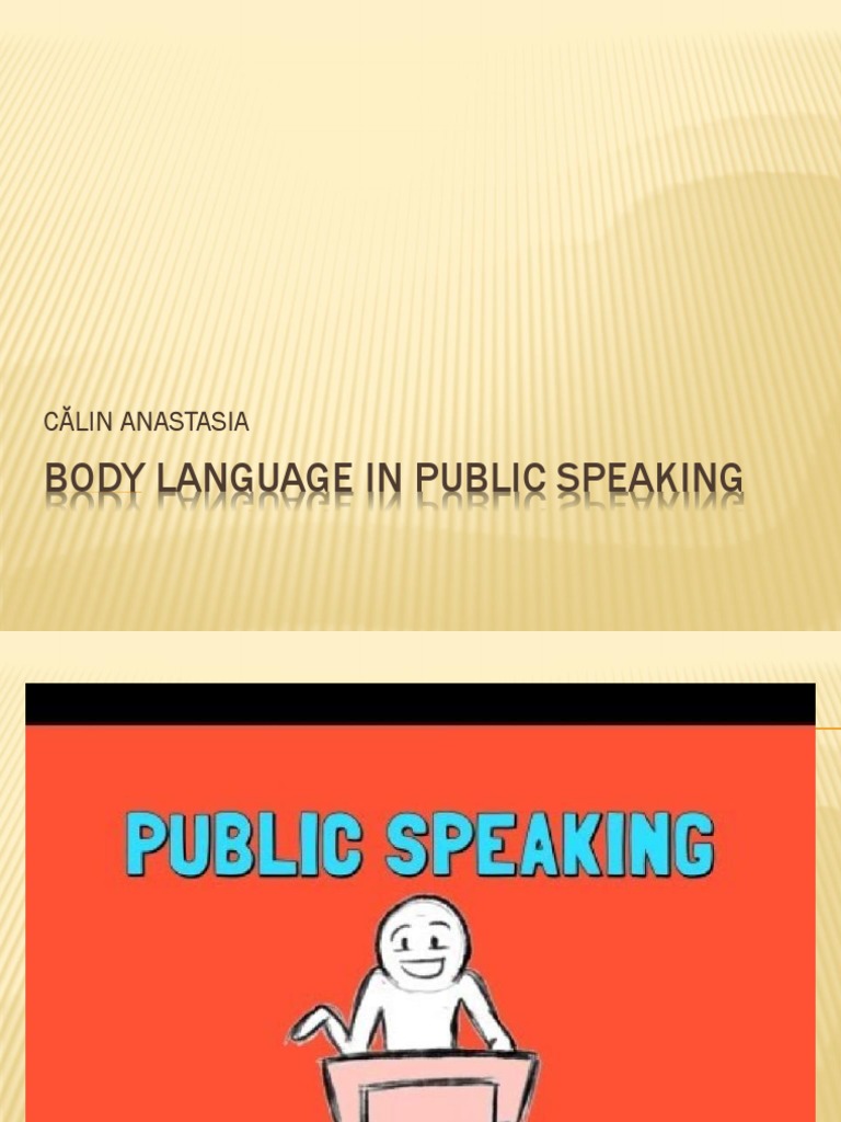 Body Language in Public Speaking | PDF