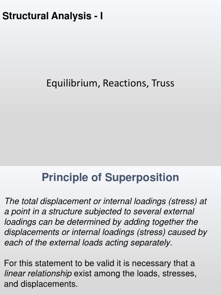 Lec 2 - Equilibrium, Reactions, Truss | PDF | Truss | Structural Analysis