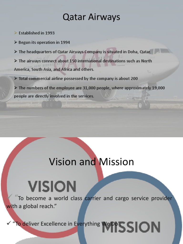 Qatar Airways Mission and Vision Overview | PDF | Business
