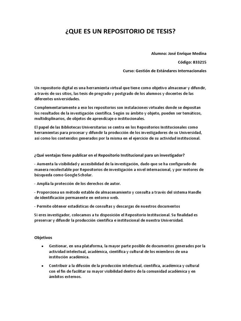 Qué Es Un Repositorio | PDF | Maestros | Informática