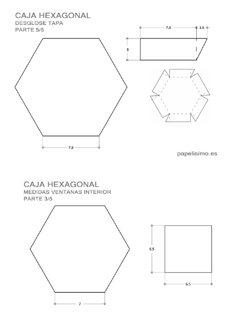 Caja Hexagonal | PDF