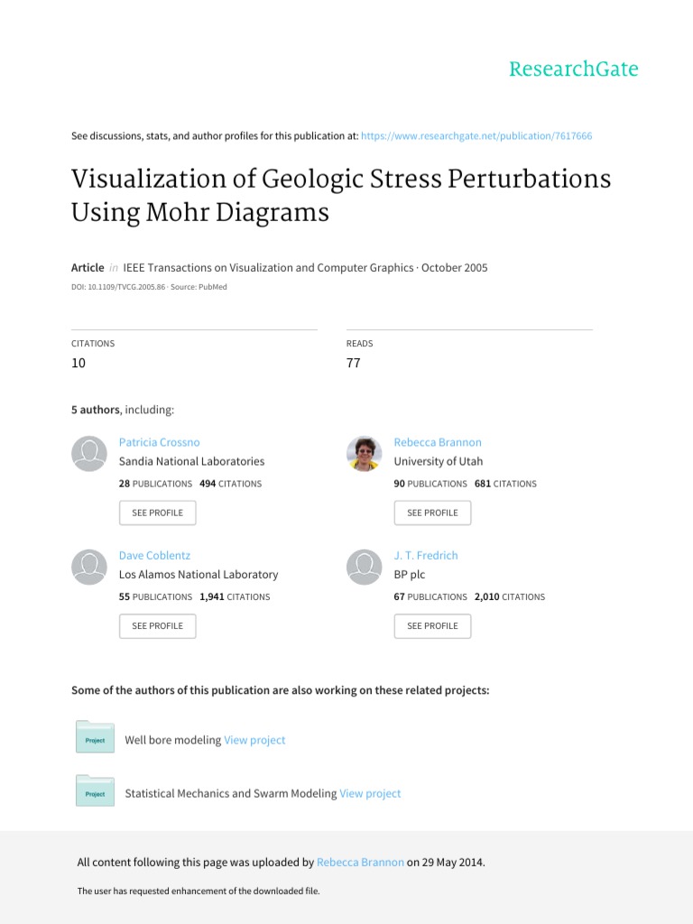 Visualization of Geologic Stress Perturbations Using Mohr Diagrams | PDF | Stress (Mechanics ...