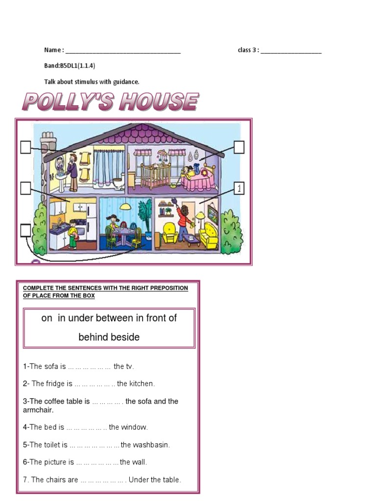 Preposition Worksheet | PDF