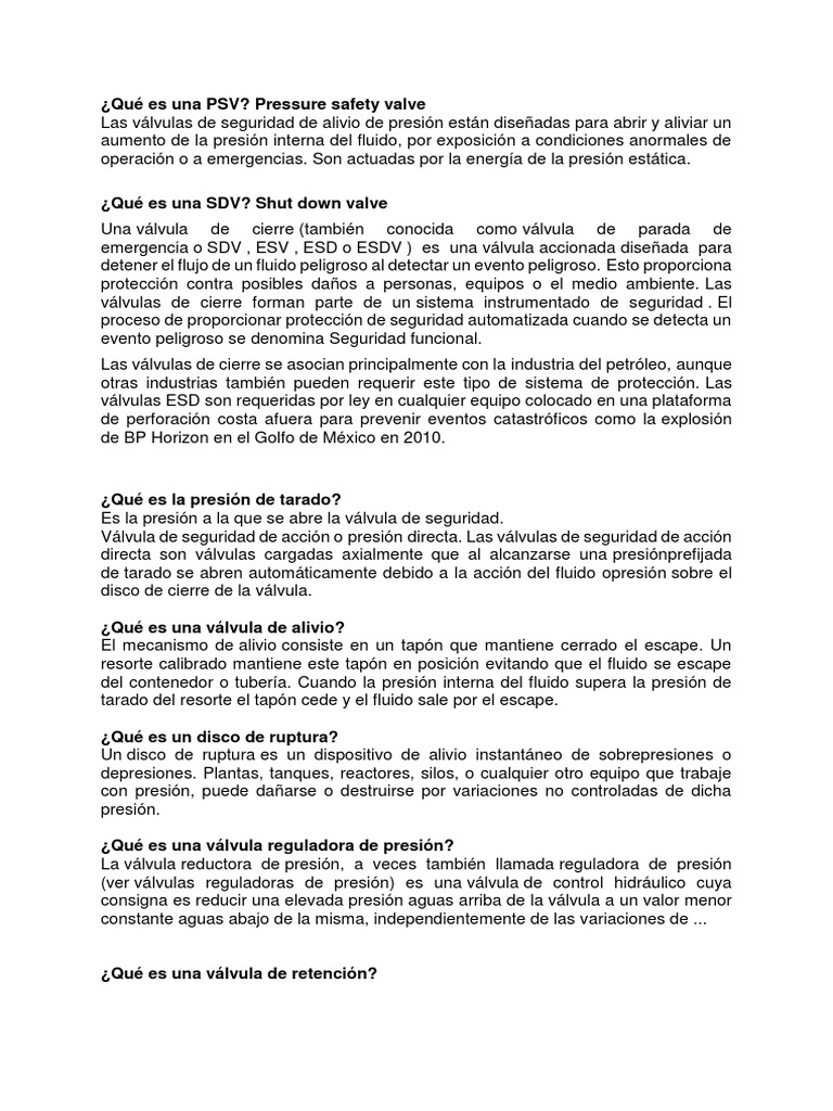 Qué Es Una PSV | Válvula | Ingeniería mecánica