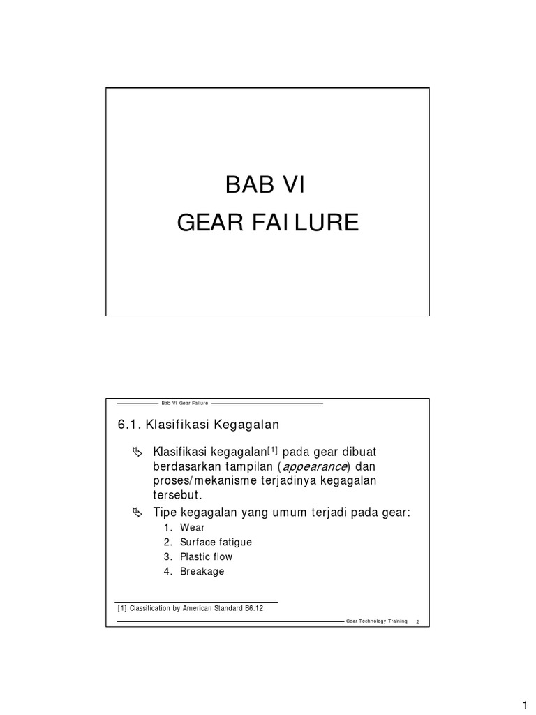 Gear Failure Causes and Types | PDF