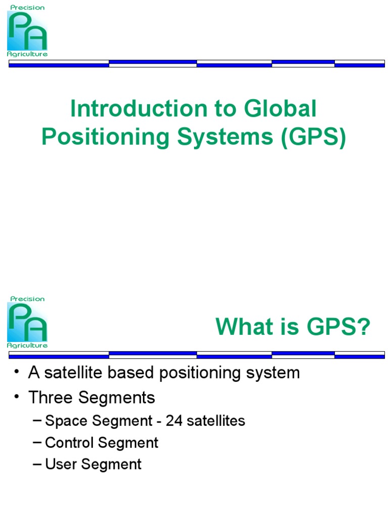 Introduction To Global Positioning Systems (GPS) | PDF | Global Positioning System | Computing