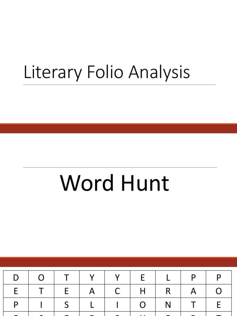 Literary Folio Analysis | PDF | Poetry | Essays