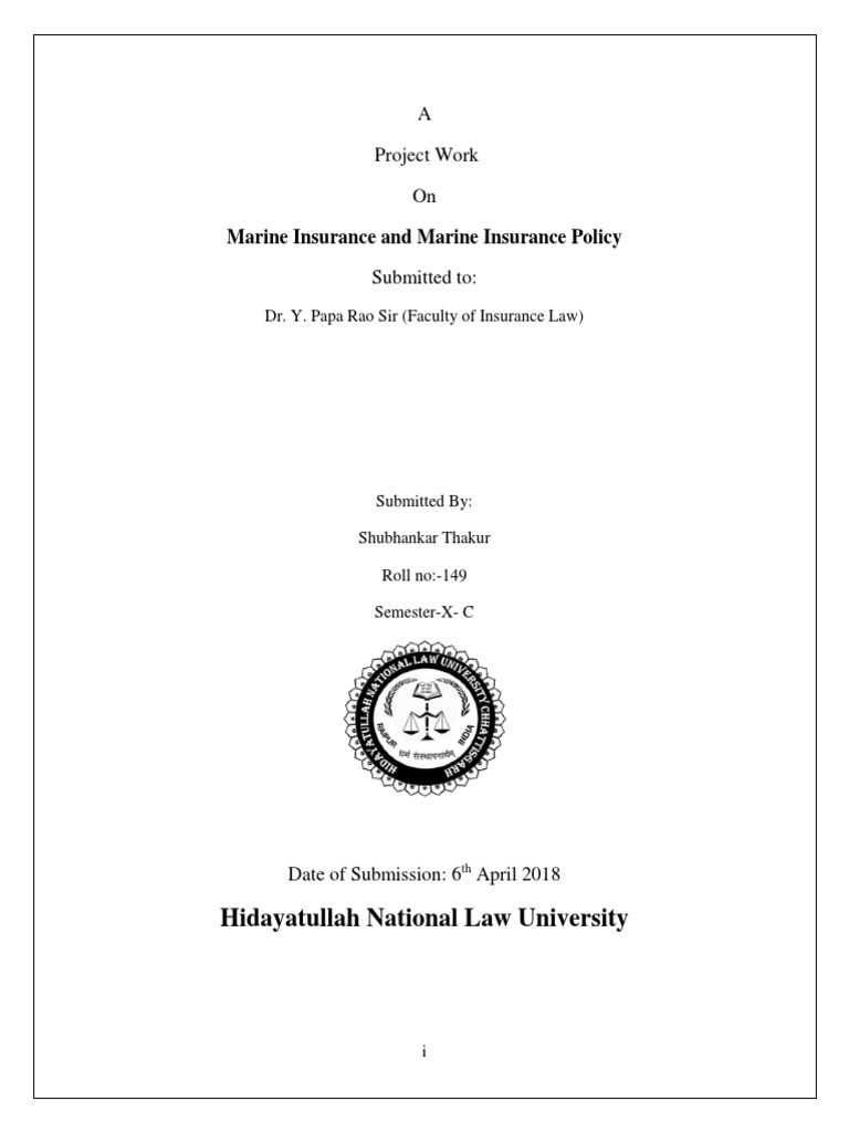 Insurance Project | PDF | Insurance | Ships