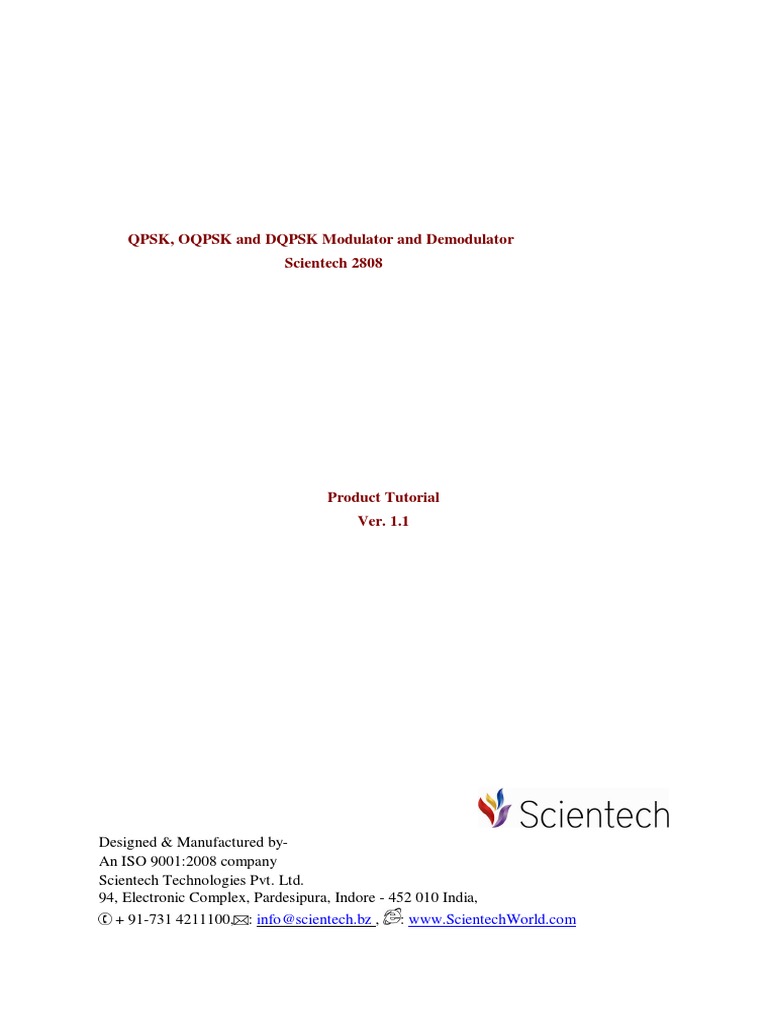 Scientech 2808 | PDF | Modulation | Radio Technology