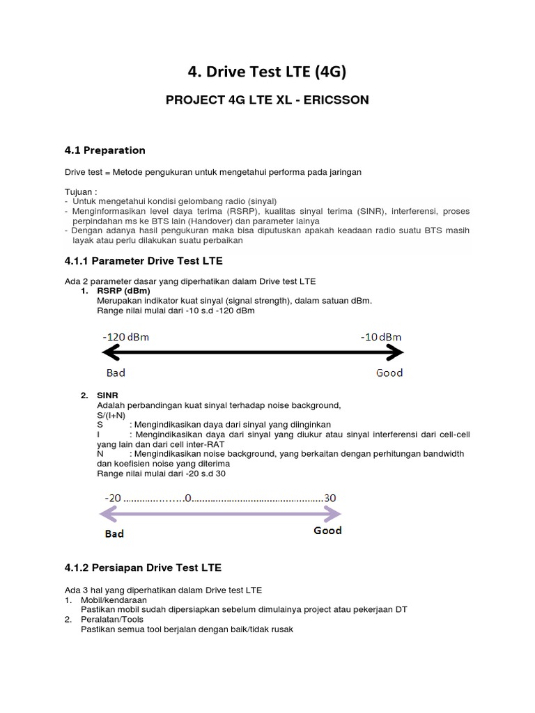 Drive Test 4G (LTE) | PDF