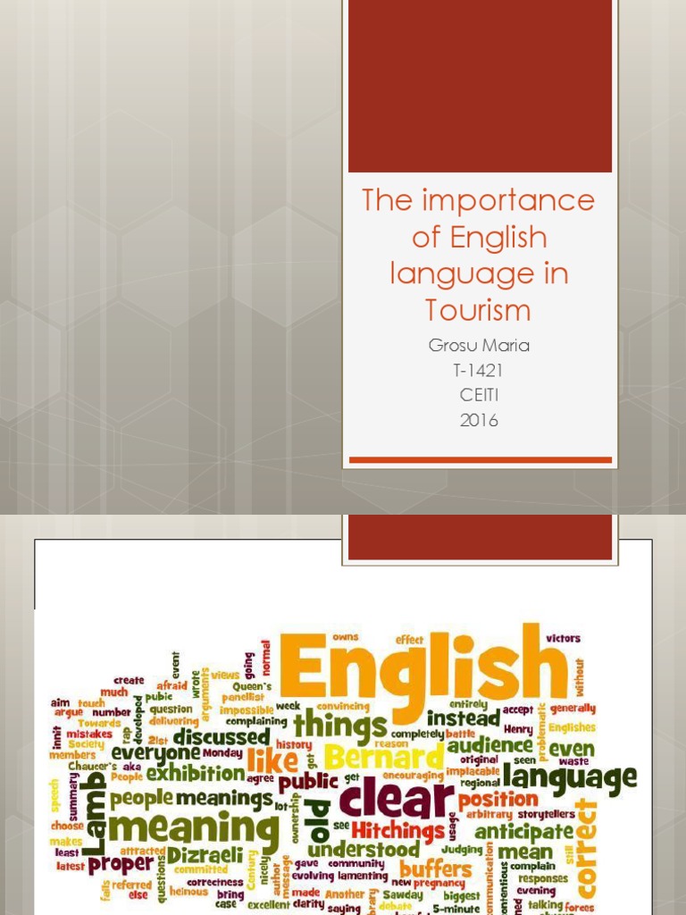 The Importance of English Language in Tourism | PDF | Tourism | English ...