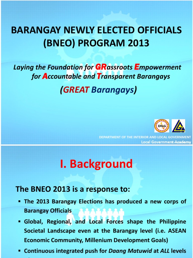 Bneo-2013 Bneo Program | PDF | Public Sphere | Government