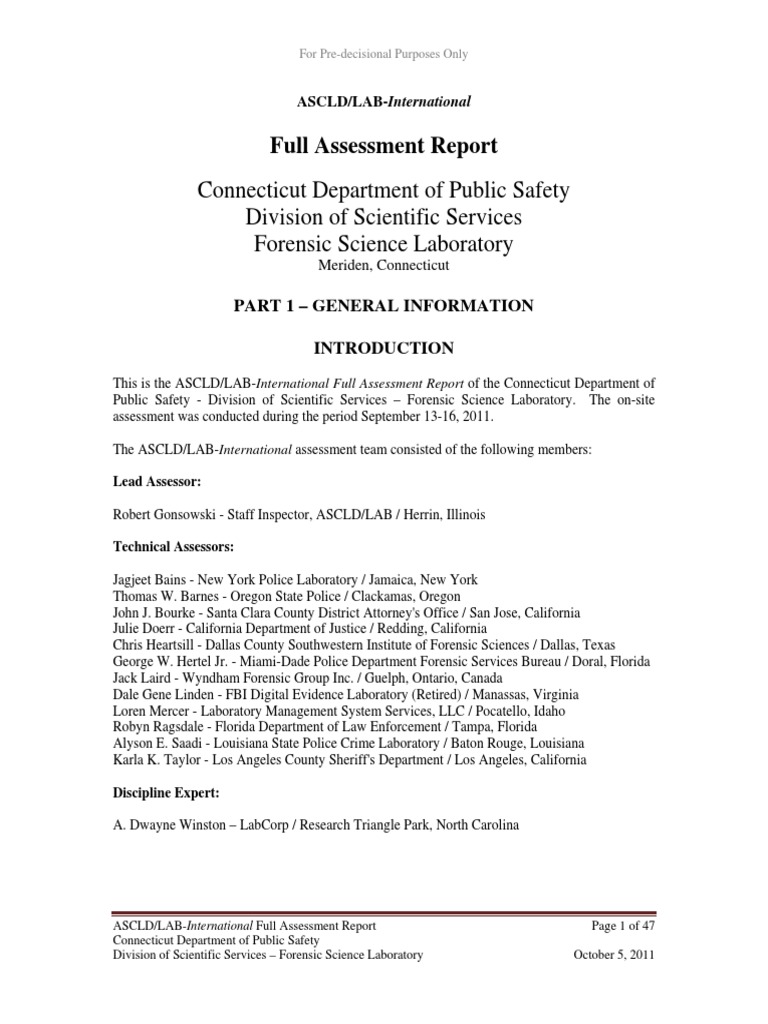 Full Assessment Report | PDF | Laboratories | Business