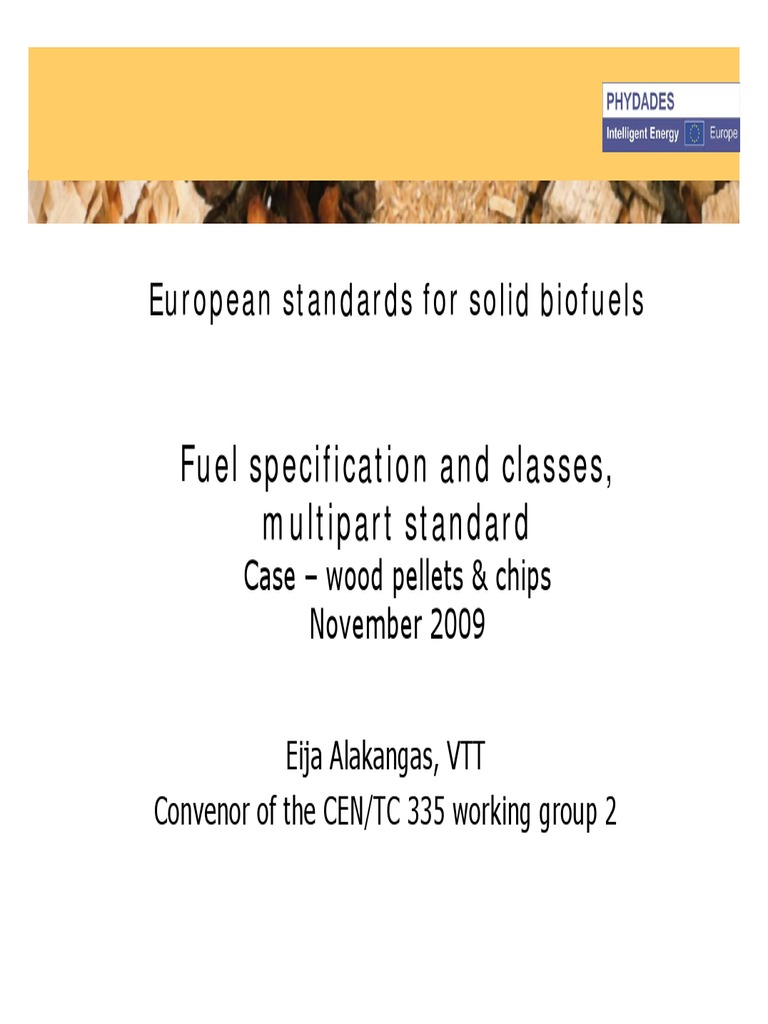 European Solid Biofuel Standards | PDF | Biomass | Fuels