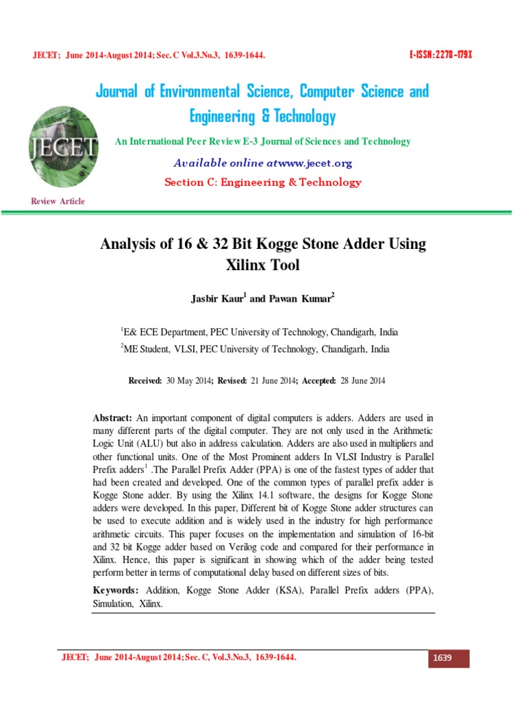 Jecet.v3i3c 5 PDF | PDF | Digital Electronics | Computer Engineering