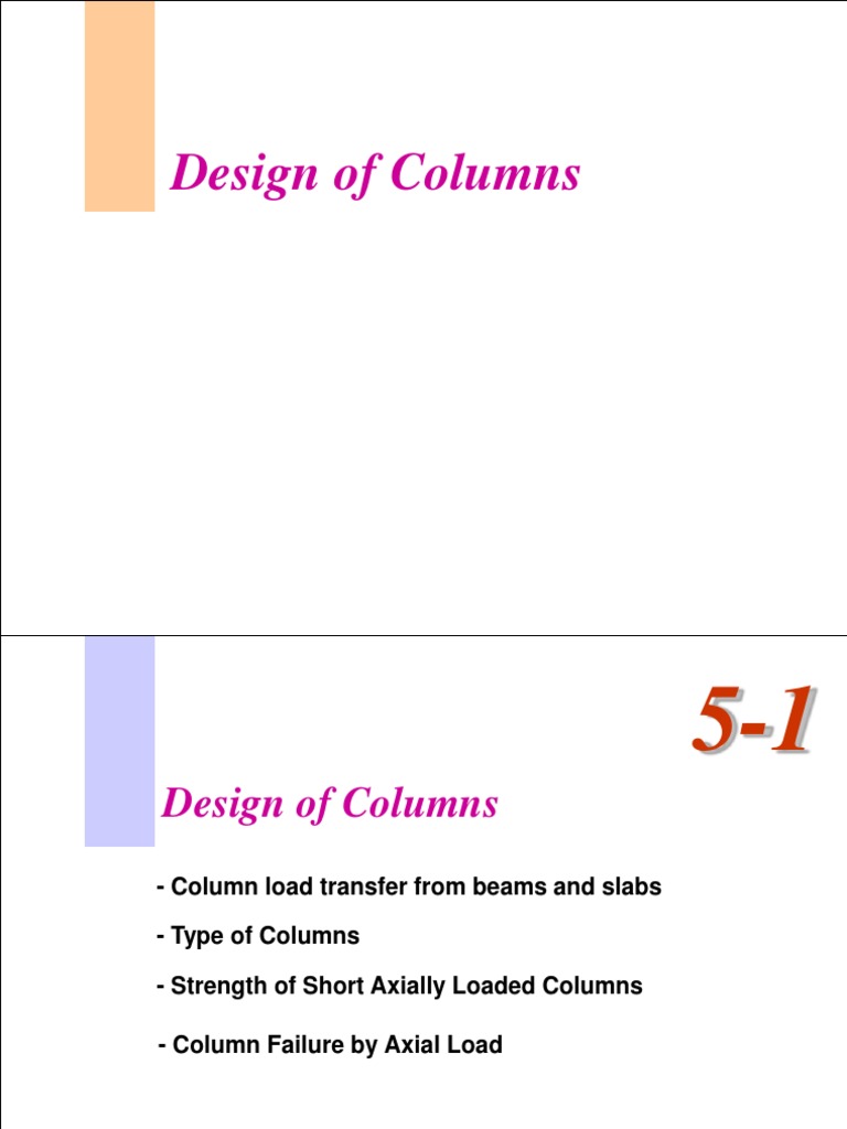 Column Design | PDF | Column | Beam (Structure)
