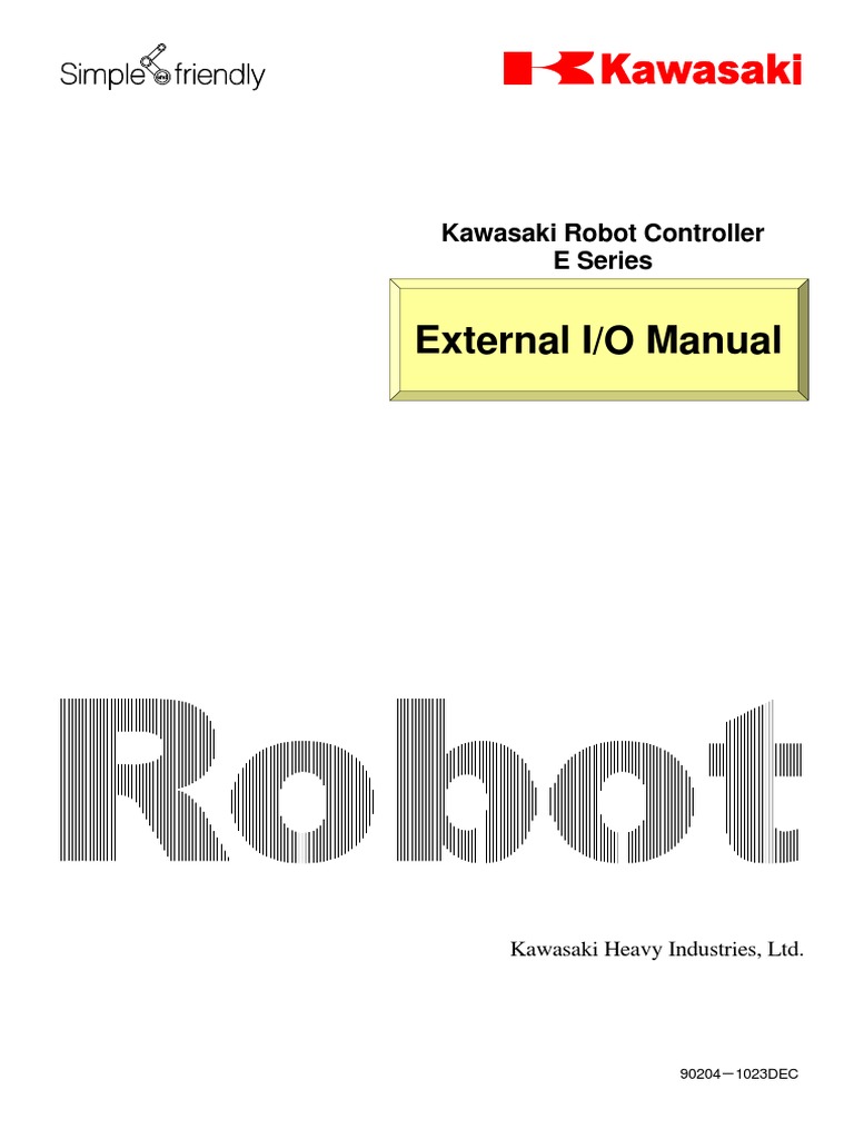 Kawasaki Controller E Series External I-O Manual PDF | PDF | Input/Output | Electrical Connector
