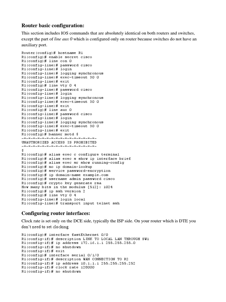 Ccna Commande 3 | PDF | Network Layer Protocols | Computer Network