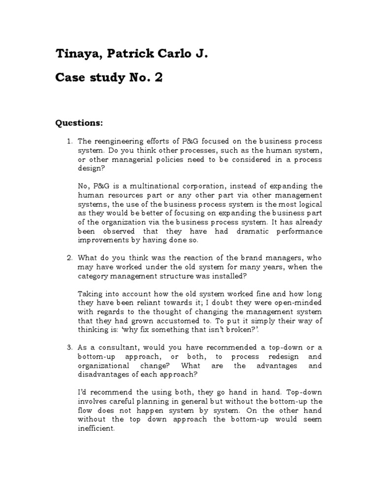 Case Study - Filipino Leader | PDF