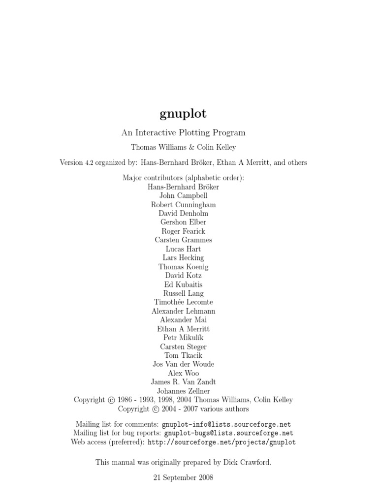 Gnu Plot | PDF | Digital Technology | Computer Programming