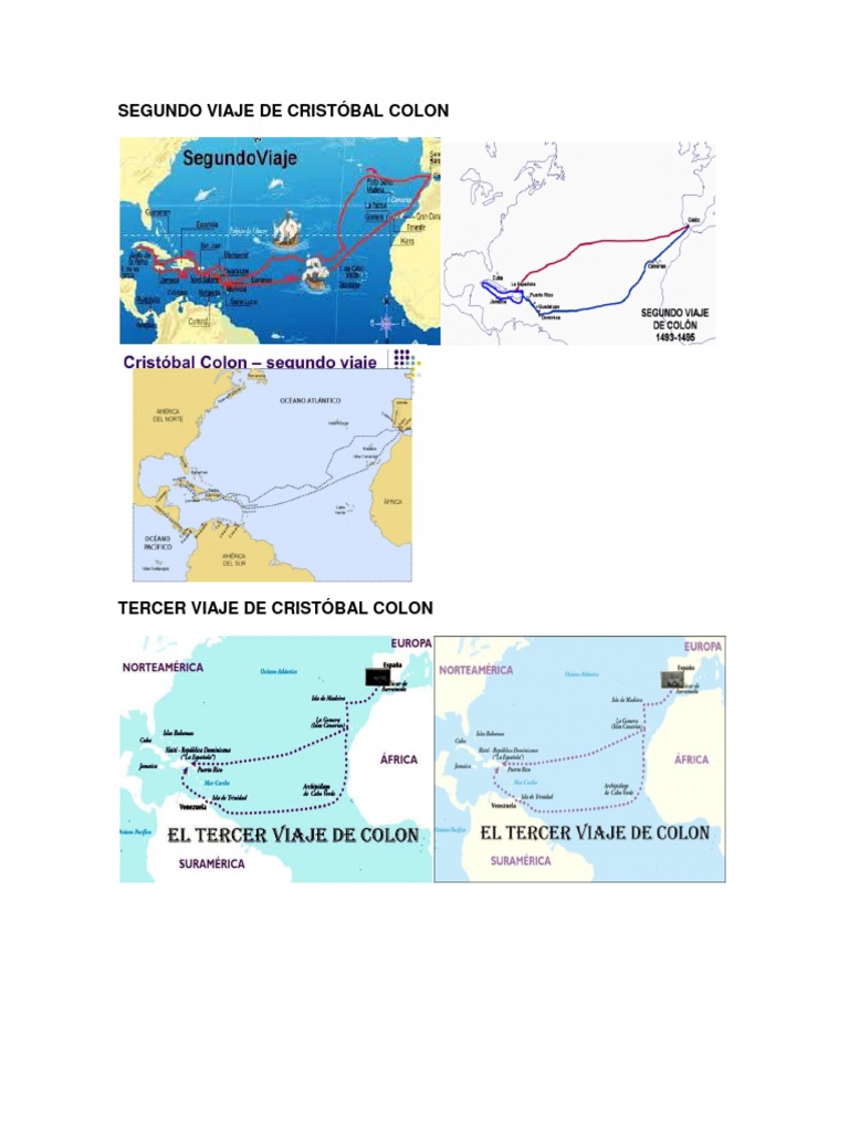 Segundo Viaje de Cristóbal Colon Viajes de Cristobal Colom | PDF ...