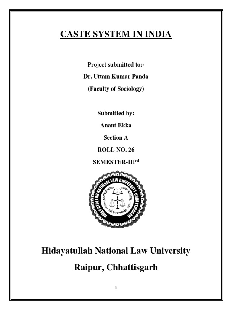 Caste System in India: Purity, Pollution and Hierarchy | PDF | Dalit ...