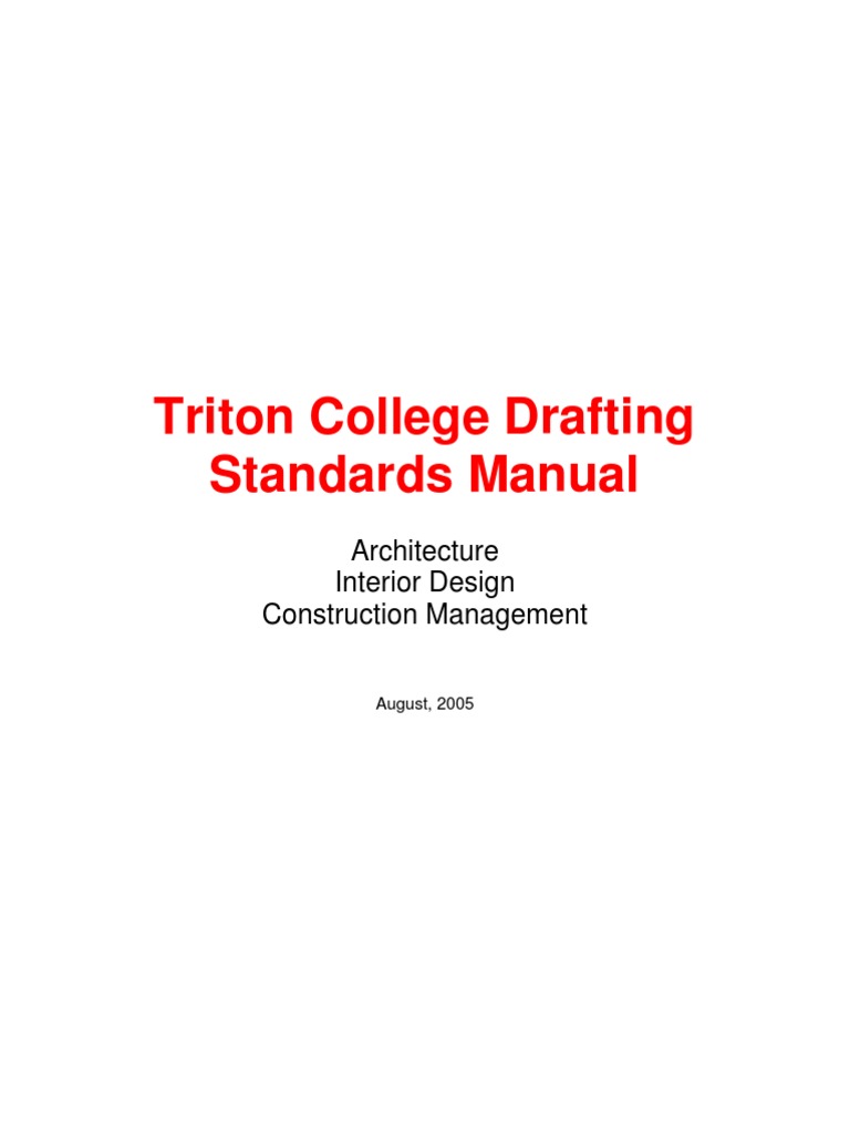 Triton Drafting Standards Manual | PDF | Technical Drawing | Window