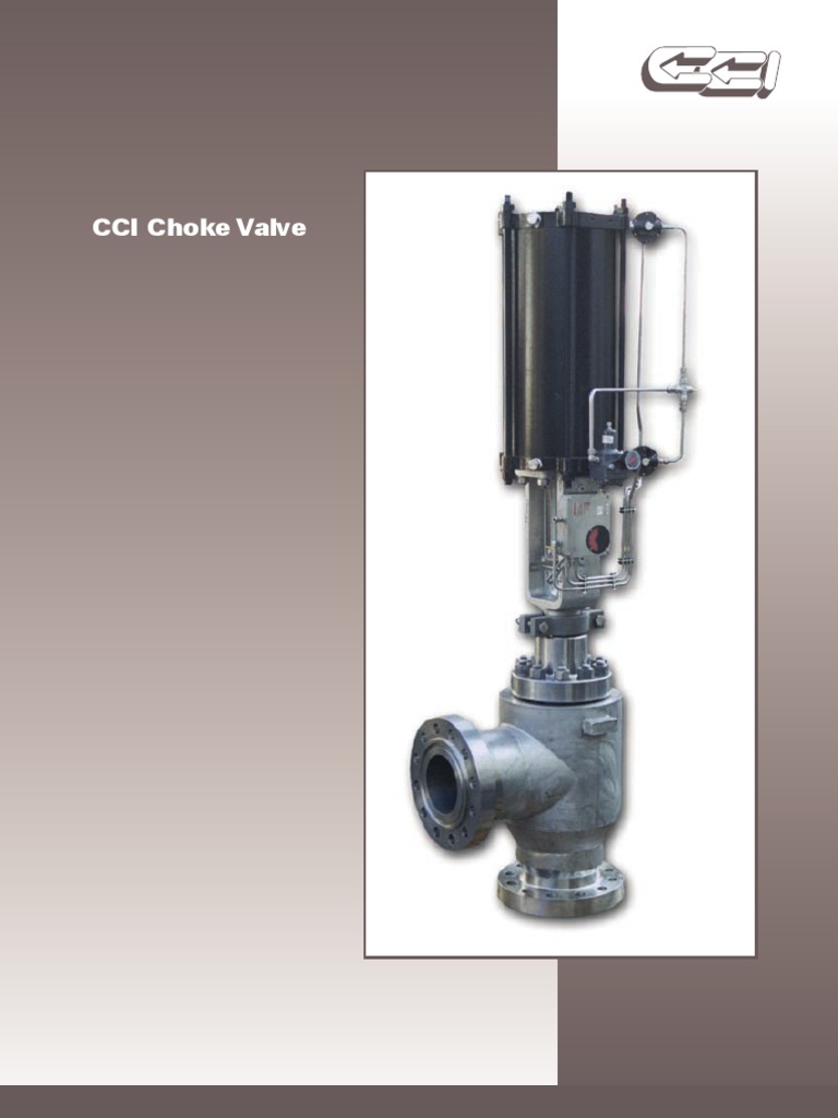 CCI Choke Valve | Valve | Drag (Physics)