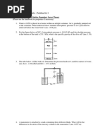Manometer Problems Answer Key | PDF