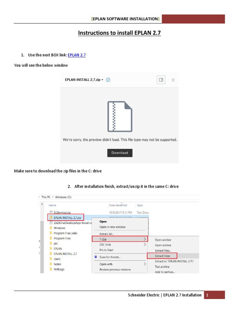 Eplan 2.7 Installation Instructions | PDF