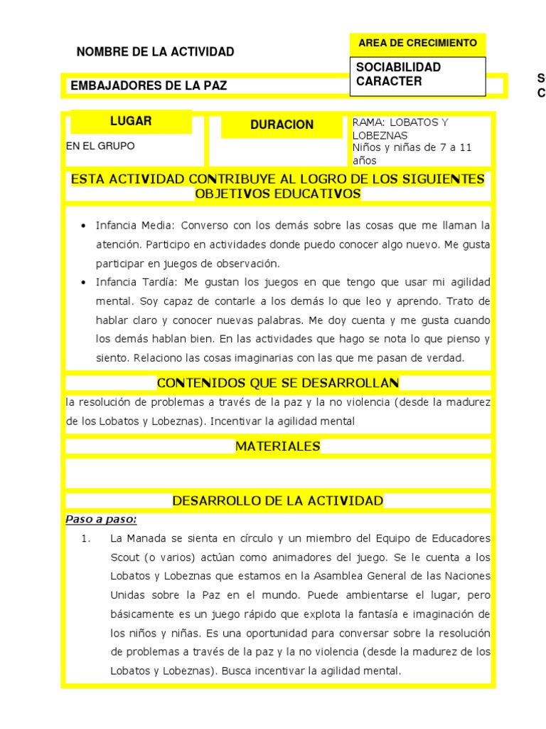 Fichas REME Embajadores | PDF | Exploración