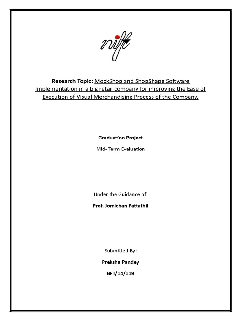 Research Project For Mid-Term | PDF | Business Process | Retail