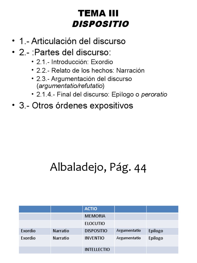 Tema 3. Dispositio | PDF | Retórica | Epistemología